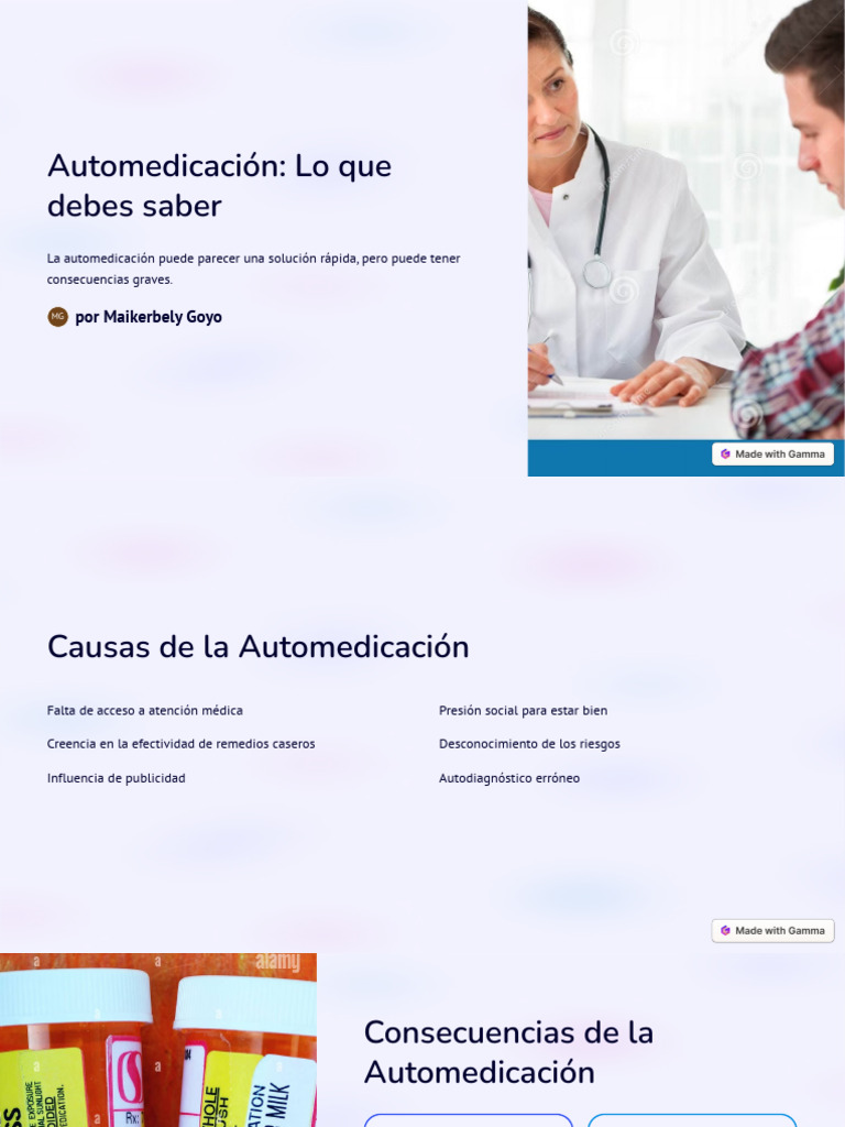 Automedicacion Lo Que Debes Saber | PDF