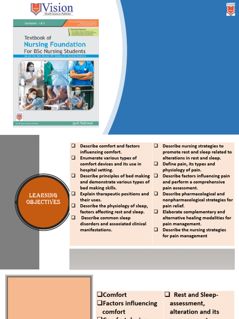 Comfort, Rest, Sleep, and Pain in Nursing | PDF | Sleep | Insomnia