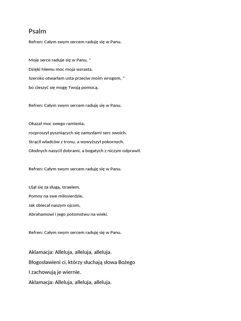 Psalm | PDF