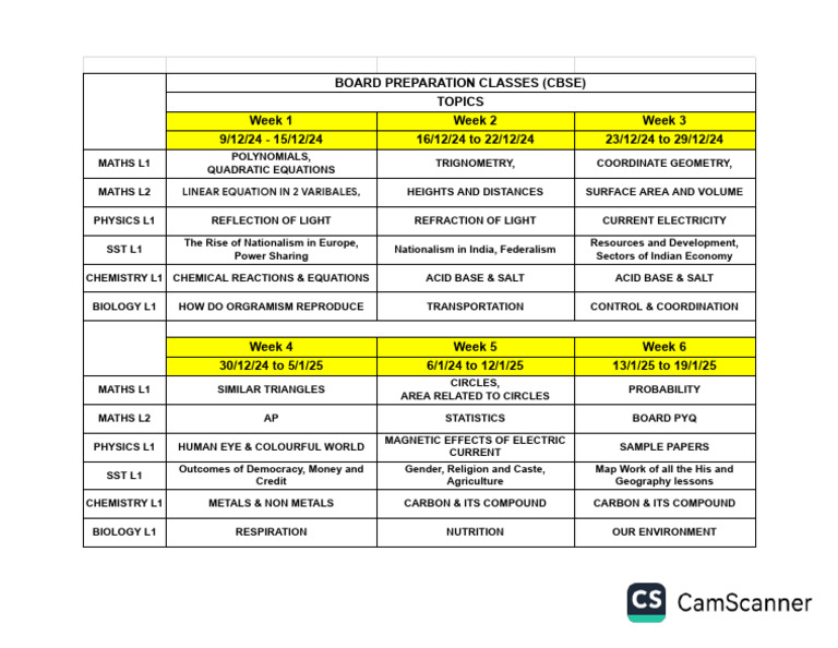 BOARD PREP CLASSES FOR XTH CBSE | PDF | Chemistry | Equations