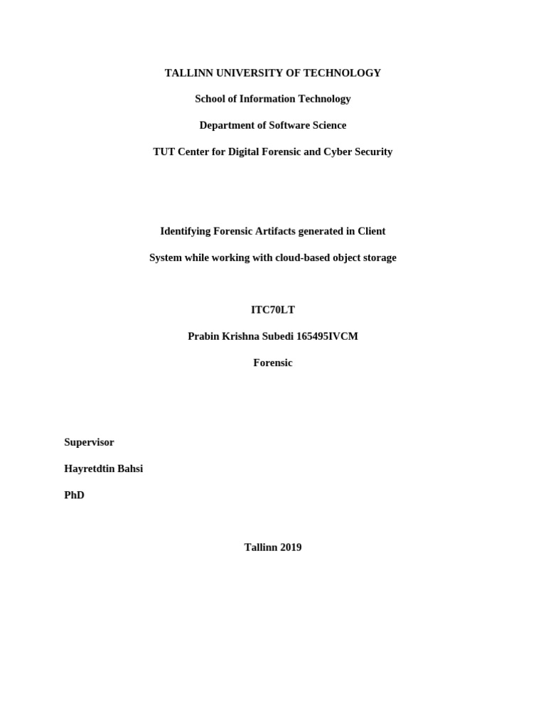 Thesis_Doc_mbp_v2.4 | PDF | Cloud Computing | Computer Forensics