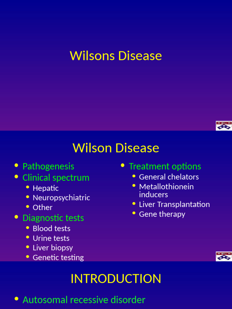 Wilsons Disease | PDF | Diseases And Disorders | Medicine