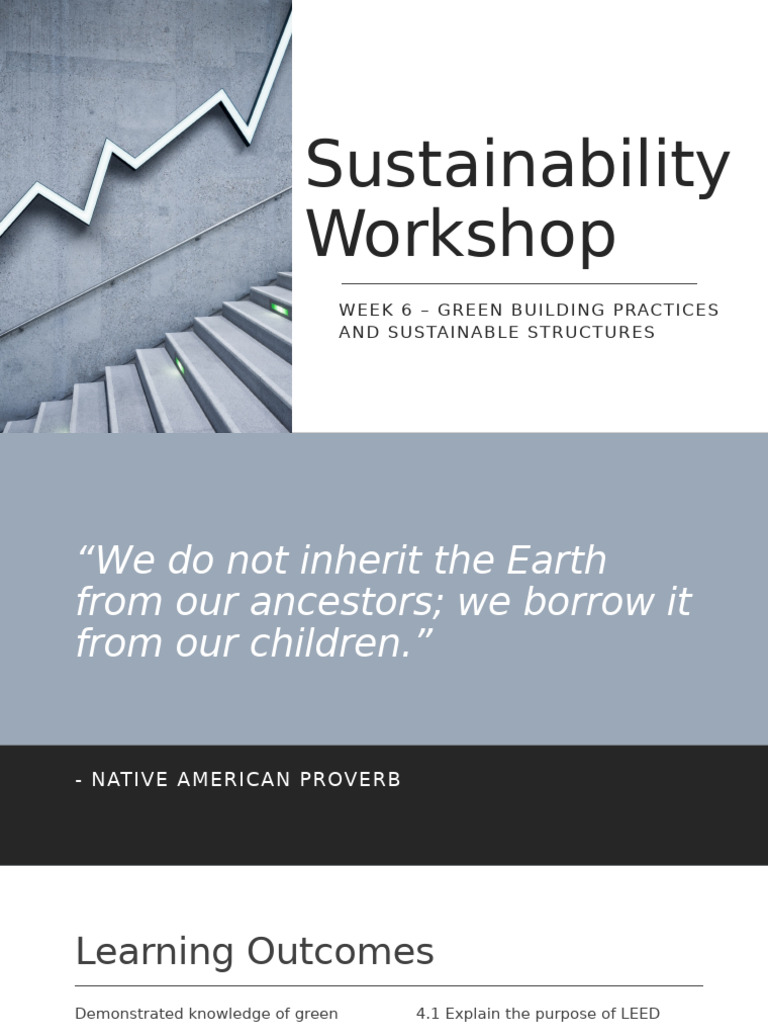 BUS1184 Sustainability Workshop Week 6 PPT (1) | PDF | Green Building ...