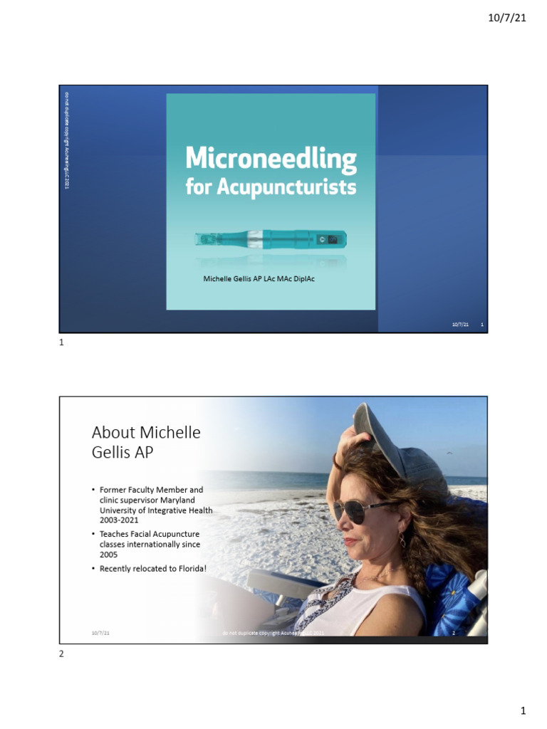 Handouts Microneedling Pen | PDF | Wound Healing | Fibroblast