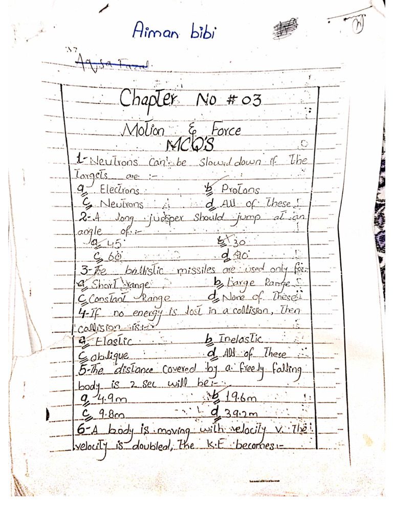 Class 11 Physics Chapter 3 Notes | PDF