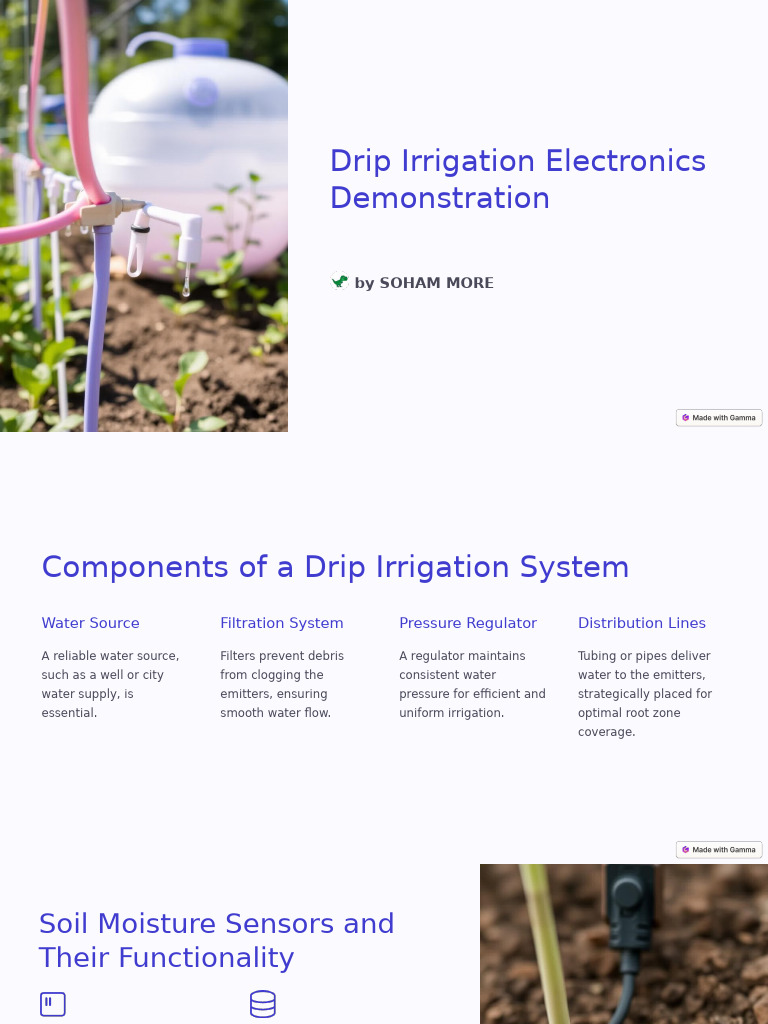 Drip Irrigation Electronics Demonstration | PDF | Irrigation | Valve