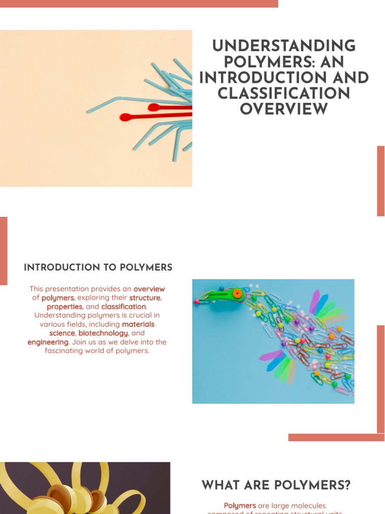POLYMERS PPT | PDF | Polymers | Plastic
