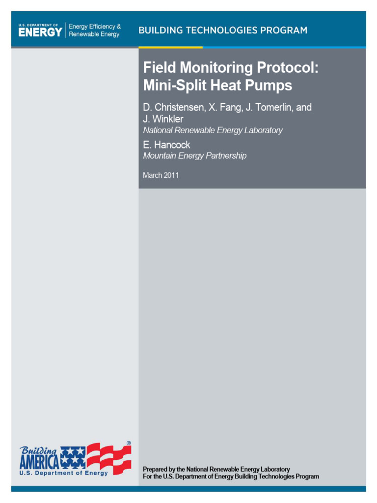 Mini-Split Heat Pump Monitoring Protocol | PDF | Air Conditioning ...