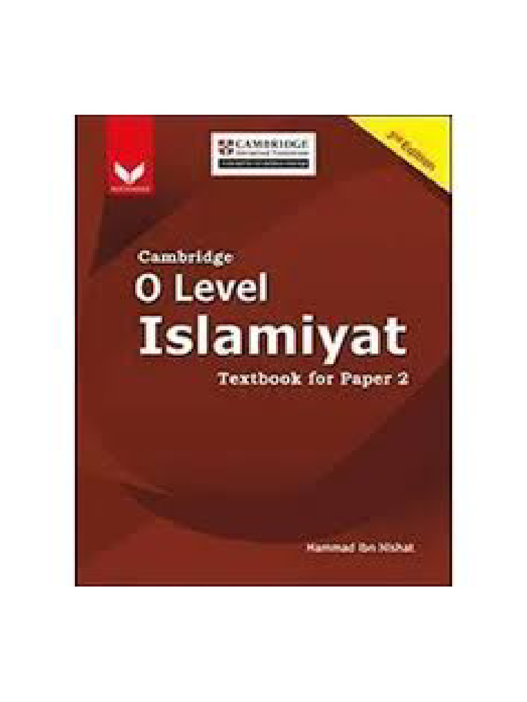 O Level Islamiyat Cambridge Textbook For P2 | PDF