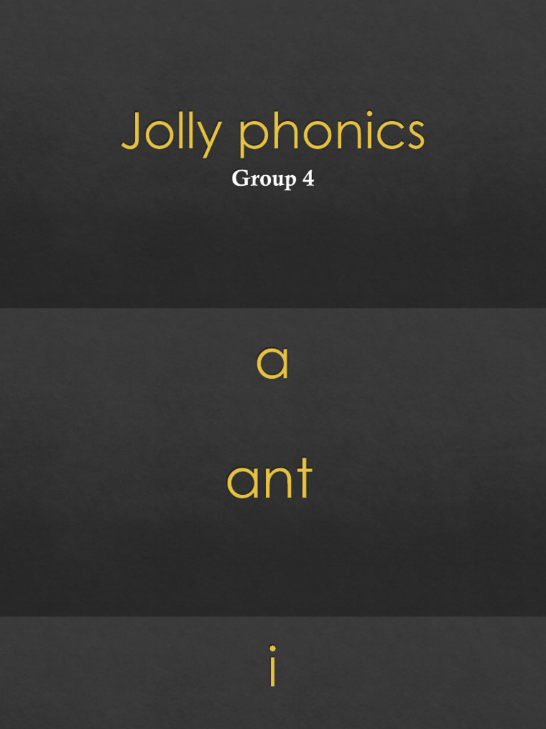 jolly phonics group 4 ai | PDF