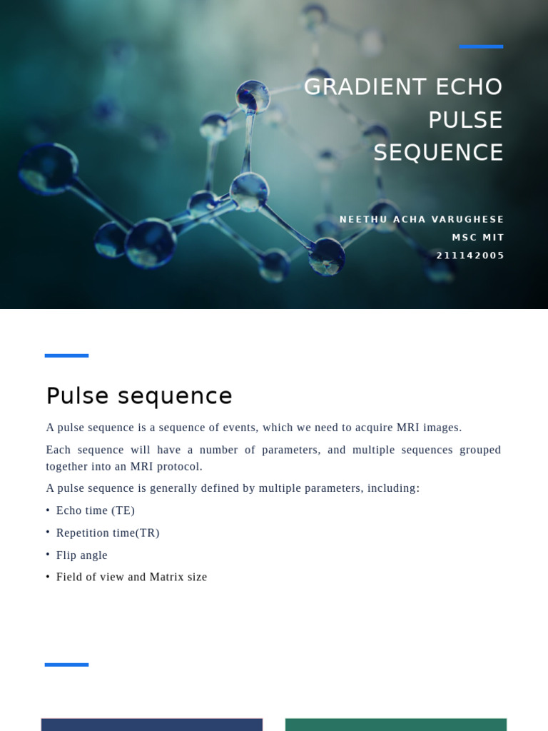 5. Pulse Sequence GRE | PDF | Magnetic Resonance Imaging | Recording