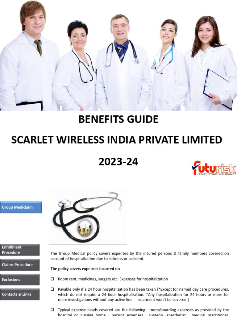 Scarlet Wireless Benefit Manual | PDF | Hospital | Insurance