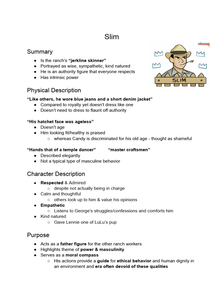 OMAM Characters | PDF | Social Psychology
