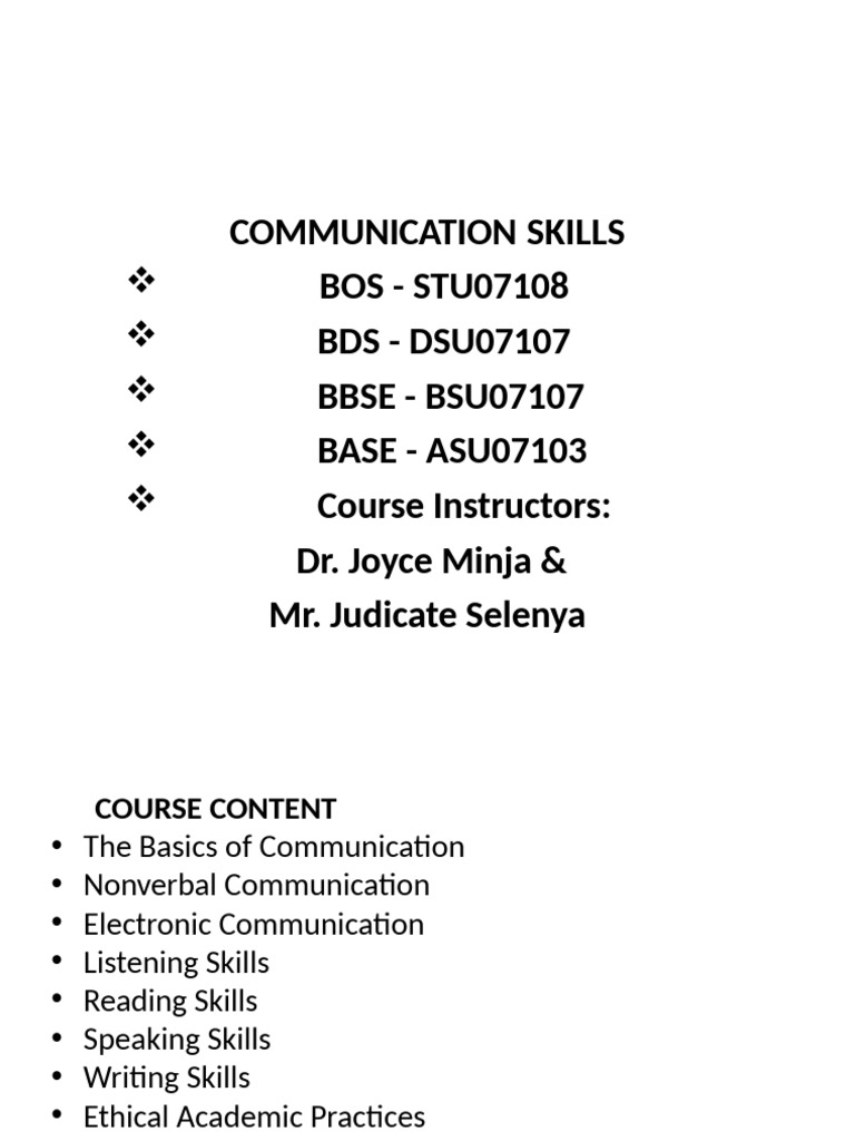 Topic I - The Basics of Communication | PDF | Communication | Nonverbal ...