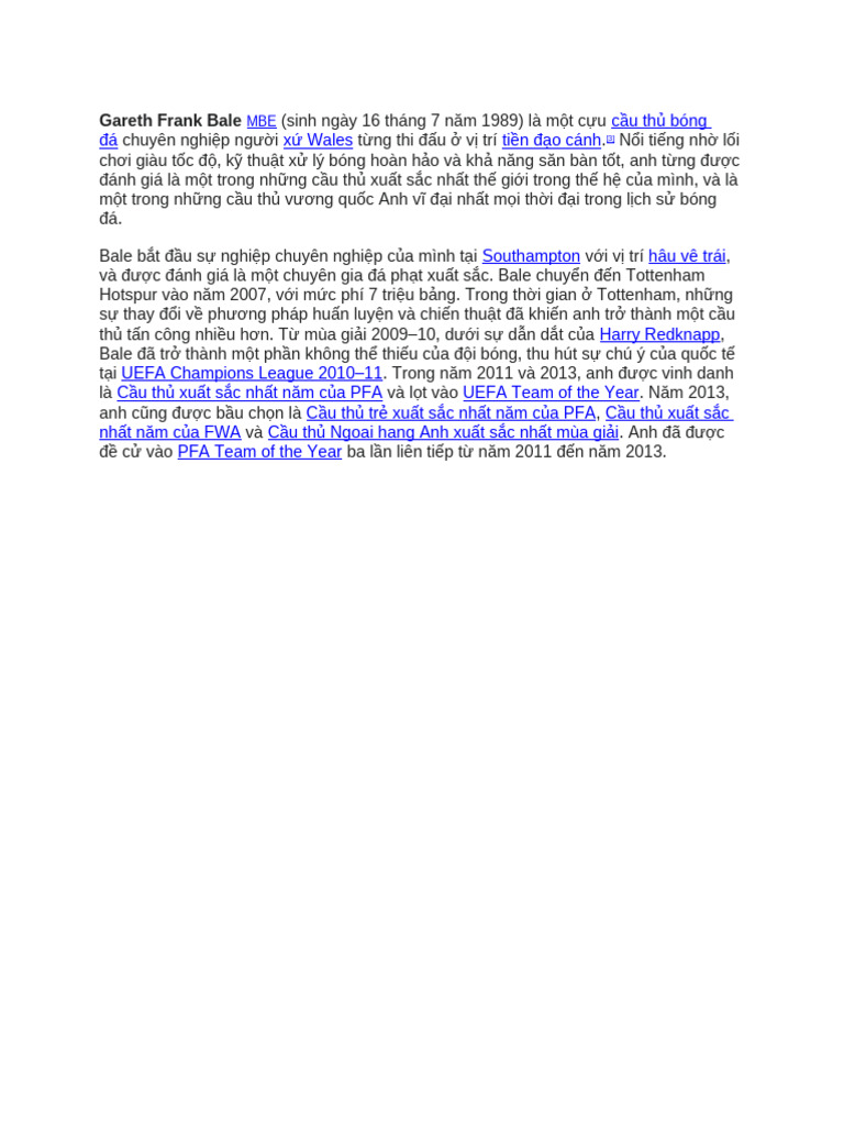 Gareth Frank Bale | PDF