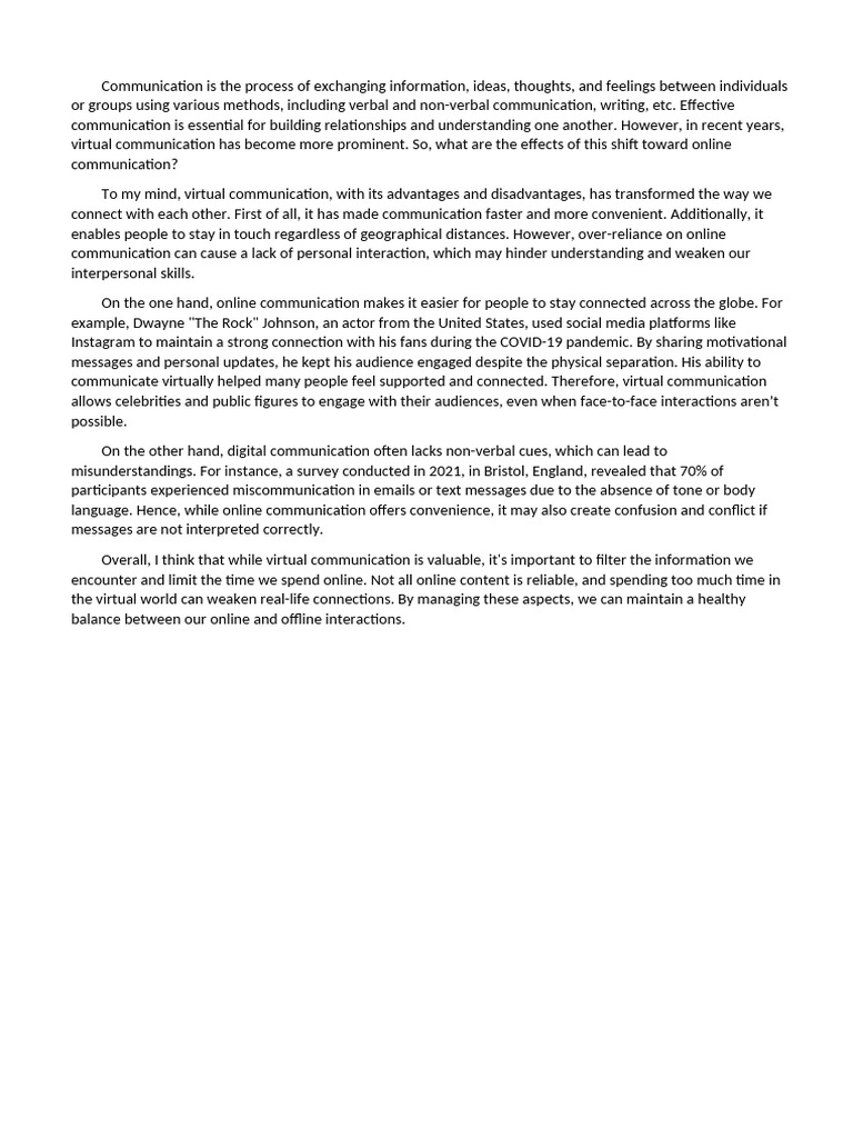 Online Communication | PDF