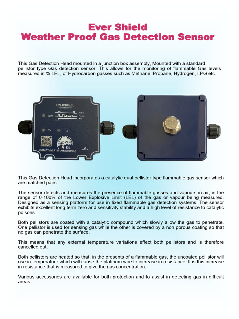 Weather Proof Sensor | PDF | Electrical Components | Electrical Engineering