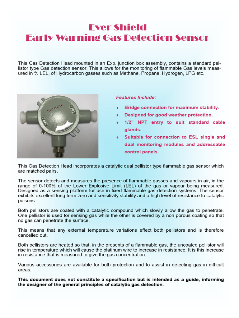 Flammable Gas Detection Guide | PDF | Materials | Gases