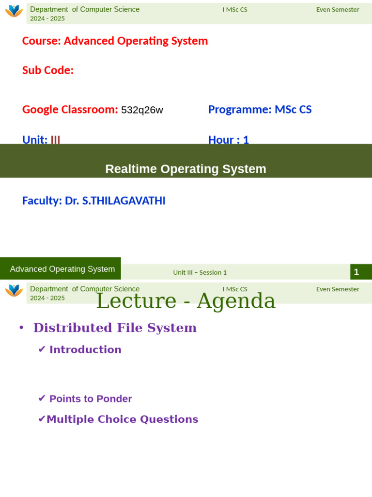 3.1 Realtime Operating System | PDF | Operating System | Real Time ...