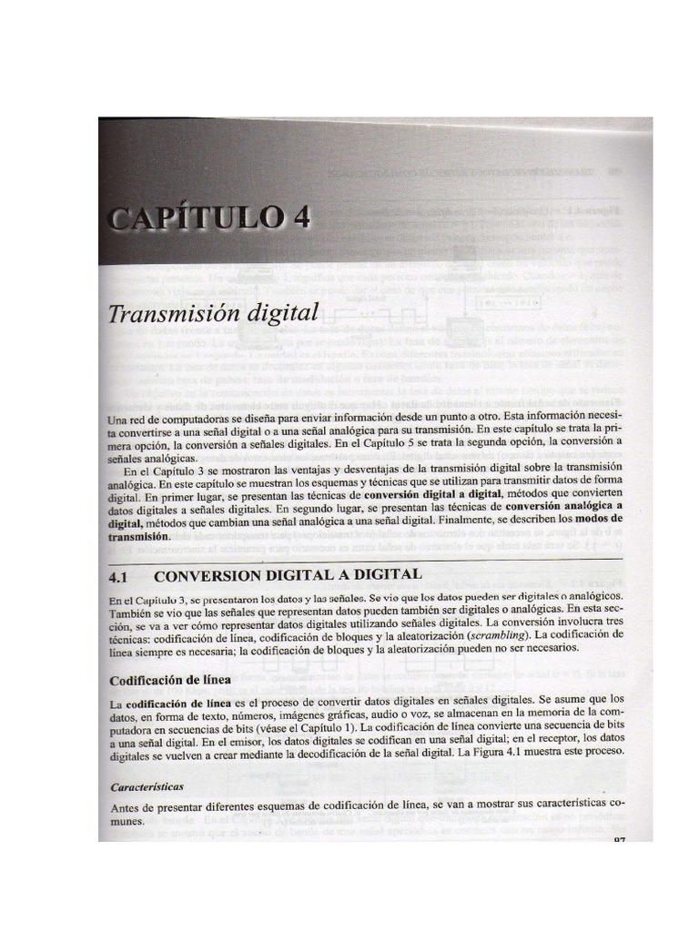 Transmision de Datos Cap4 | PDF