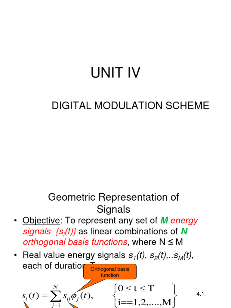 EC18501 - Unit IV_Till_DPSK | PDF | Modulation | Radio
