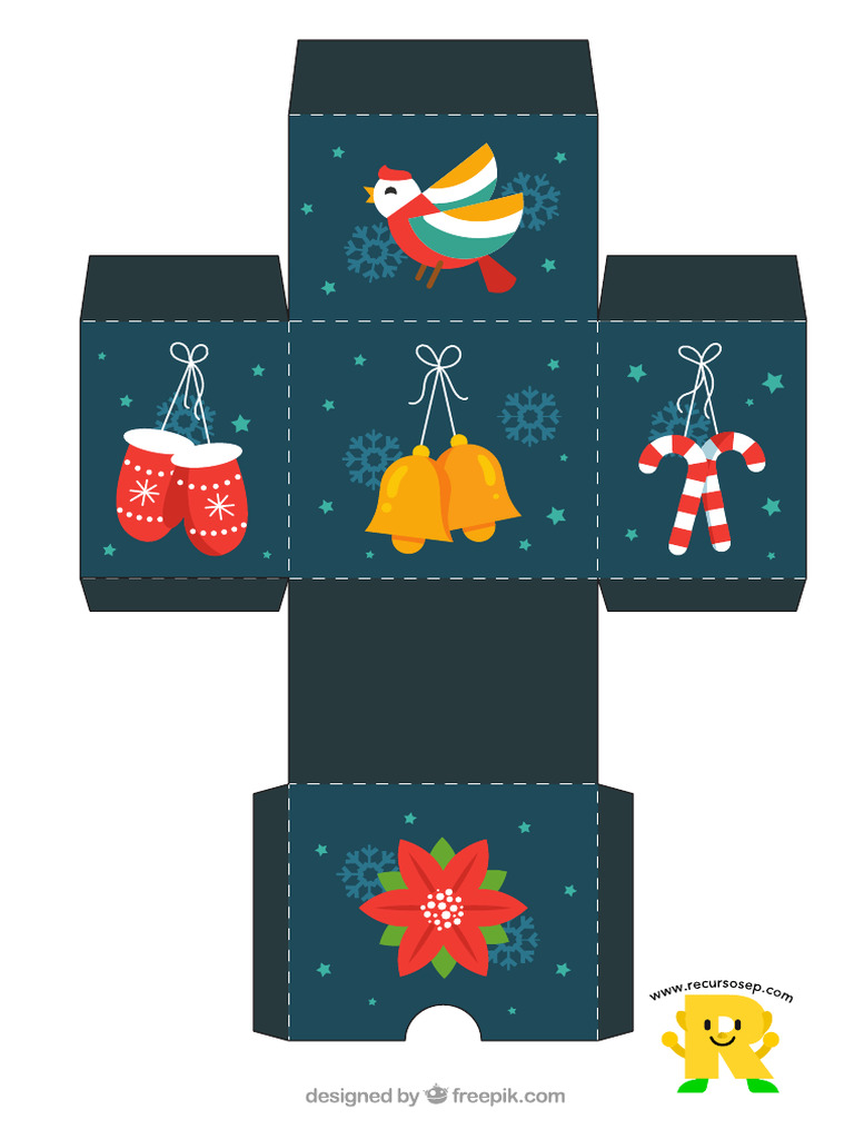 Caja Navidad 1 Recursosep Color Pdf