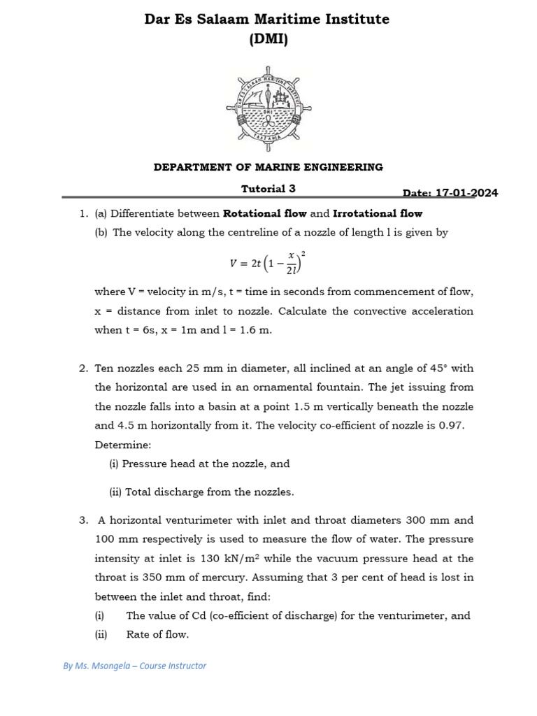T-utorial 3 Questions | PDF