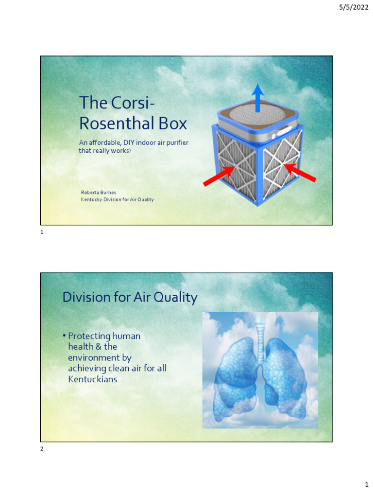 Corsi-Rosenthal Box DIY Guide | PDF | Engineering Thermodynamics ...
