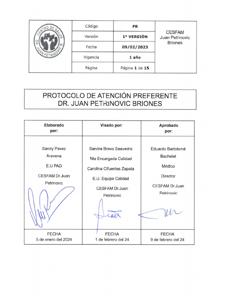 Protocolo Ley Atencion Preferente | PDF