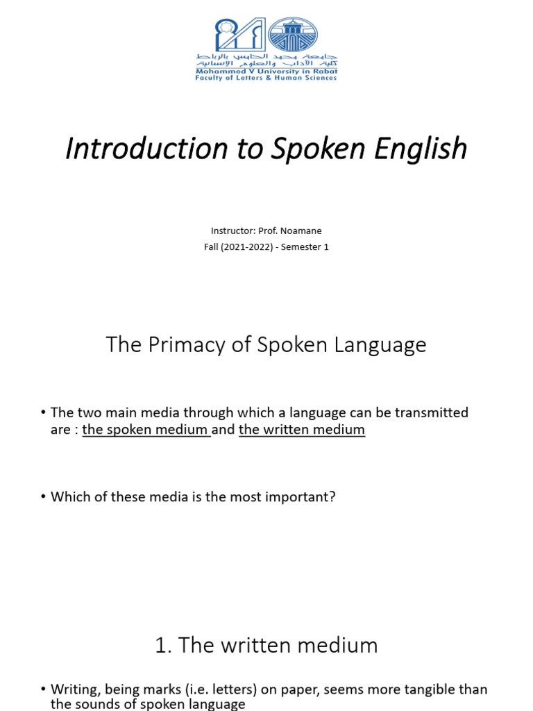Understanding Spoken English Essentials | PDF | Stress (Linguistics ...