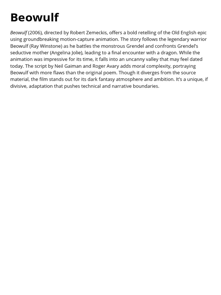 Beowulf PDF | PDF