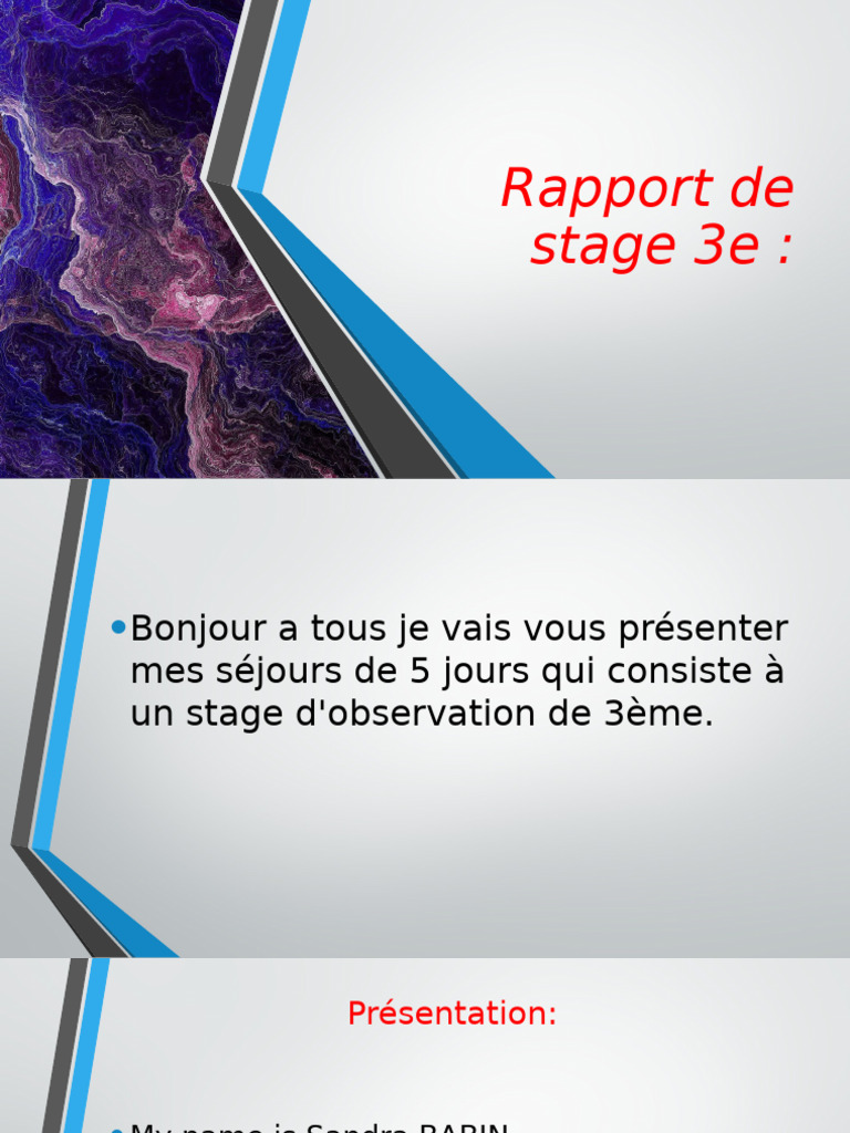 Rapport de stage en agriculture 3e | PDF