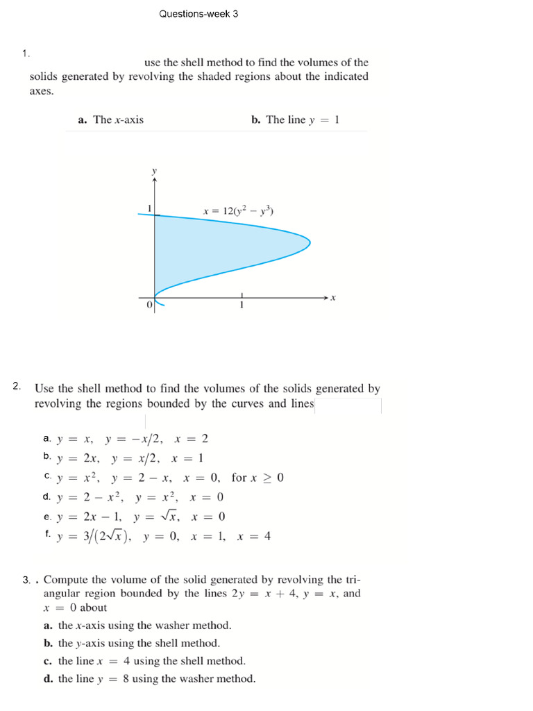 Question Sheet Week-3 | PDF