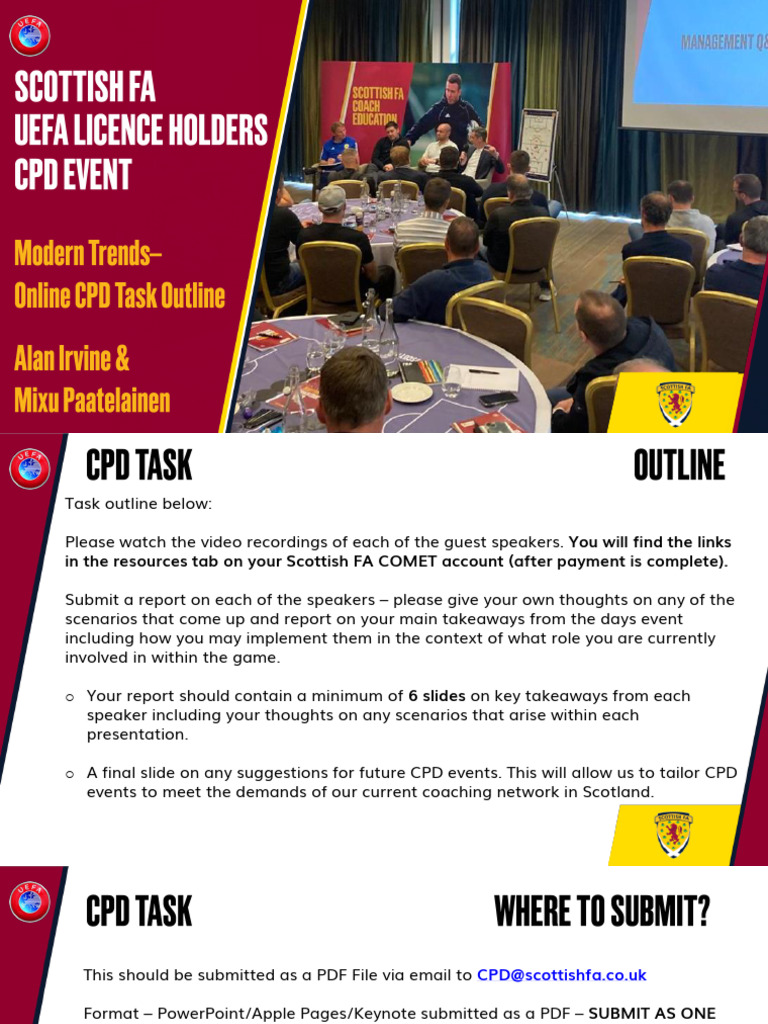 Modern Trends Online CPD - Task Outline | PDF