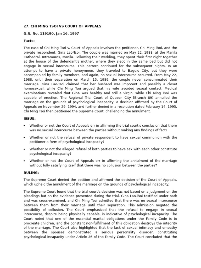 PFR Digests | PDF | Annulment | Marriage