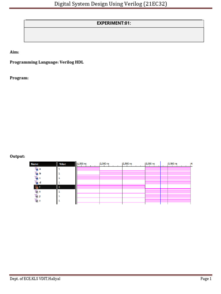 DSDV Lab Manual | PDF | Hardware Description Language | Field Programmable Gate Array
