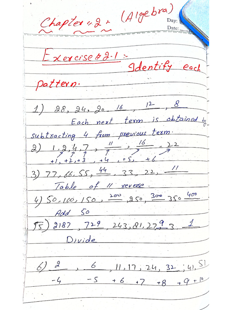 EXERCISE 2.1 (8TH) | PDF