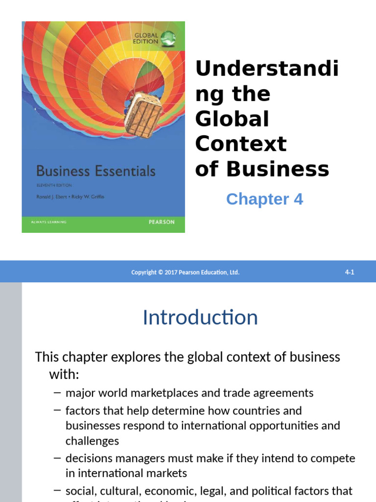 04 - Understanding the Global Context of Business | PDF | World Trade ...