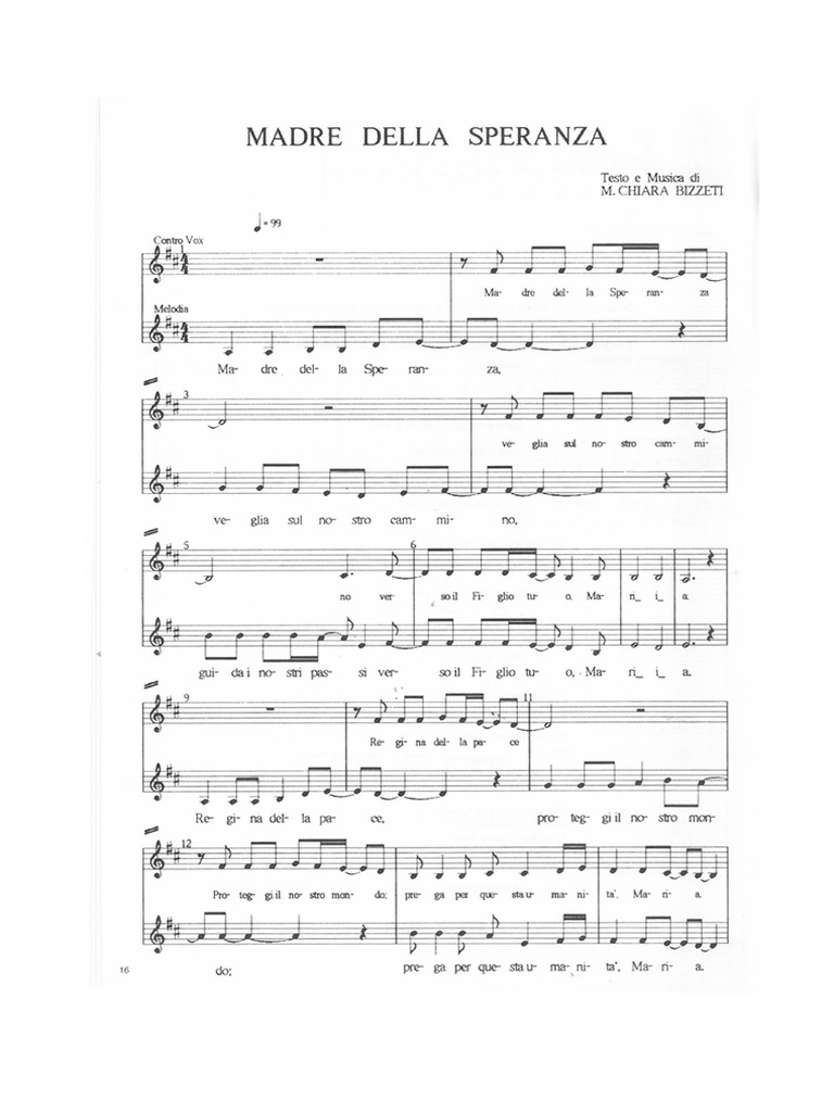 Madre Della Speranza | PDF