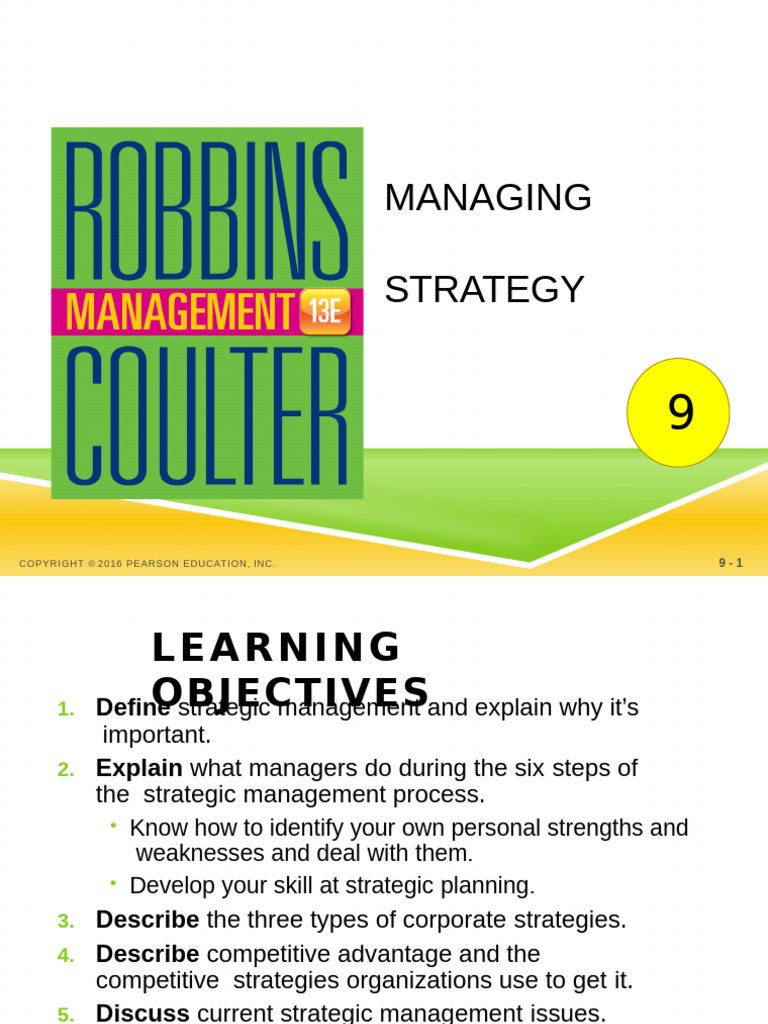 CH 9 Slides (Voice Over) | PDF | Strategic Management | Swot Analysis