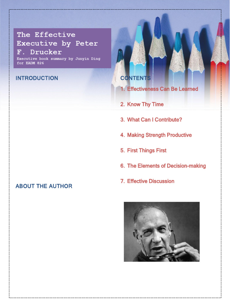 The+Effective+Executive+The+Definitive+Guide+to+Getting+the+Right ...