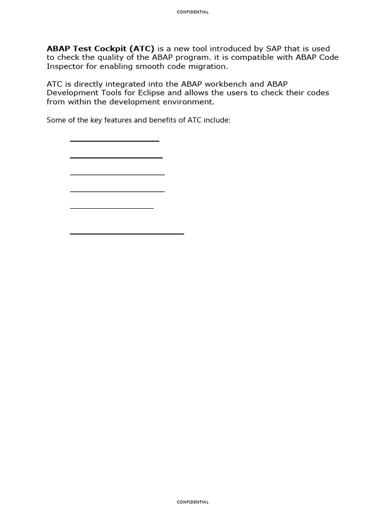 ABAP Test Cockpit ATC 1722572170 | PDF | Systems Engineering | Computer ...