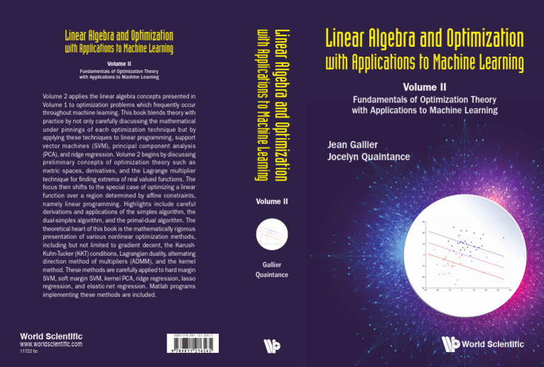 linalg-II-cover | PDF | Mathematical Optimization | Support Vector Machine