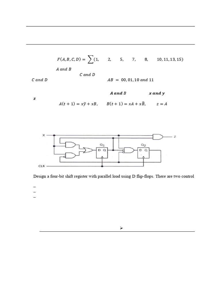 DLD Assignment _II_2024 & Worksheet. Docx | PDF | Electronic Circuits | Electronics