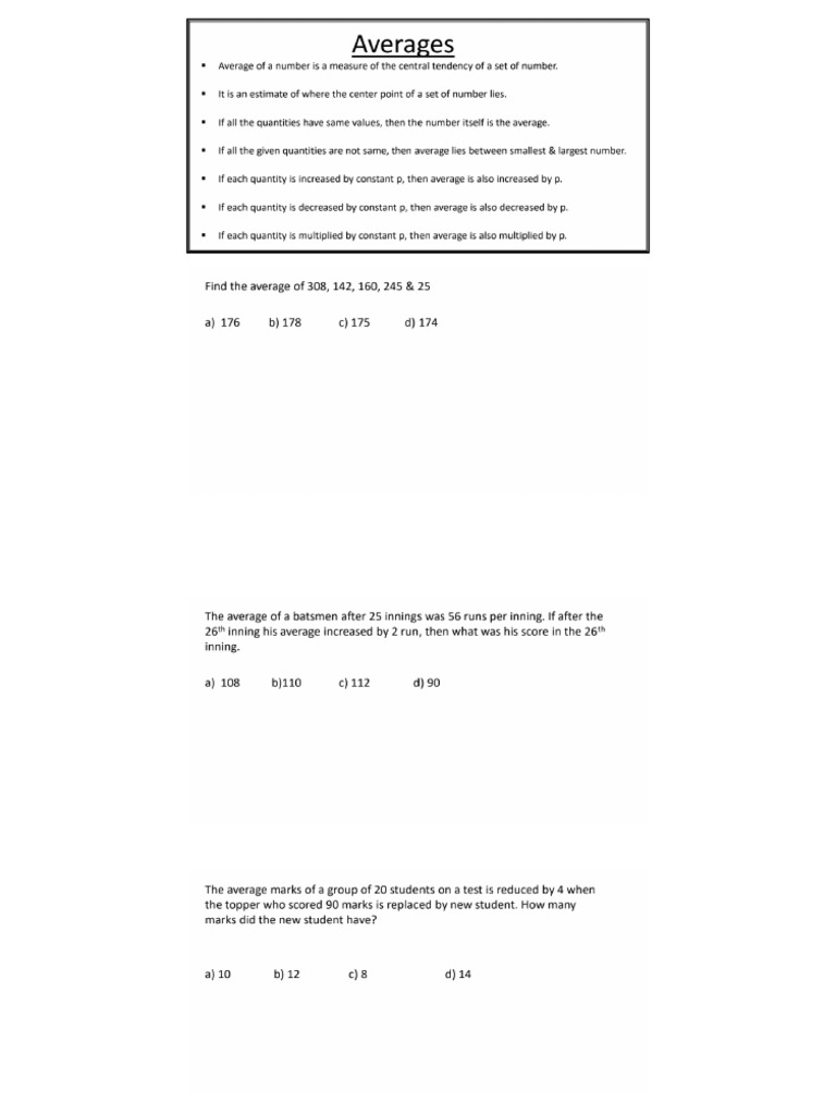 Averages PPTPDF - 230213 - 181647 | PDF