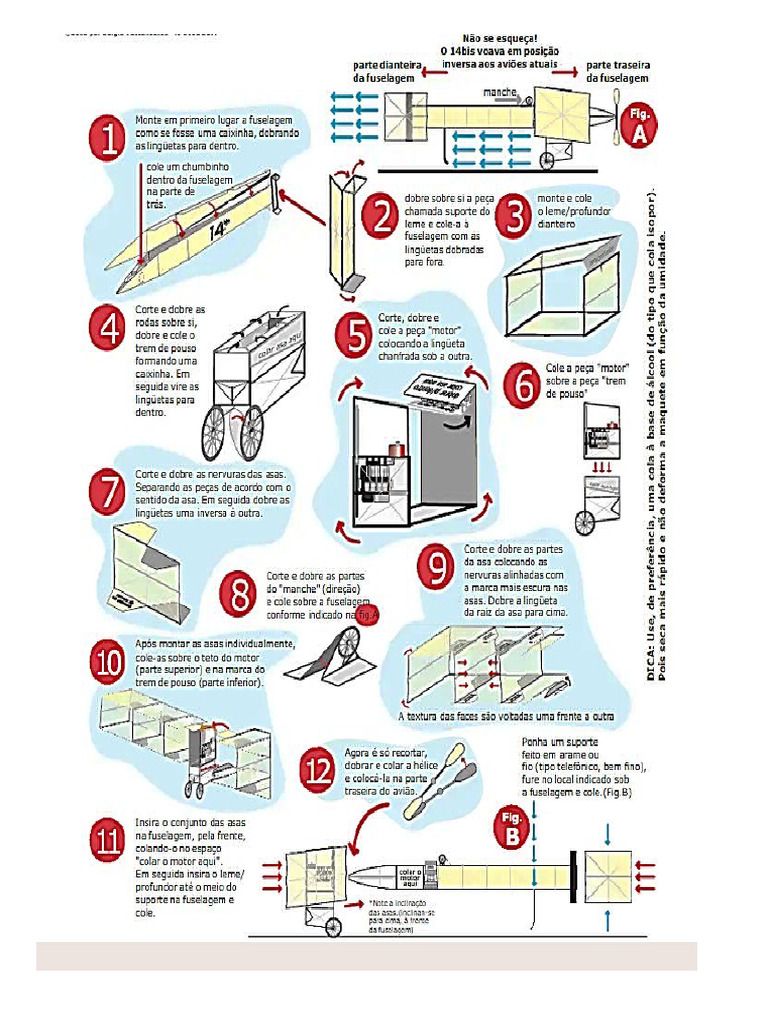 14 Bis Instruções para Montar | PDF