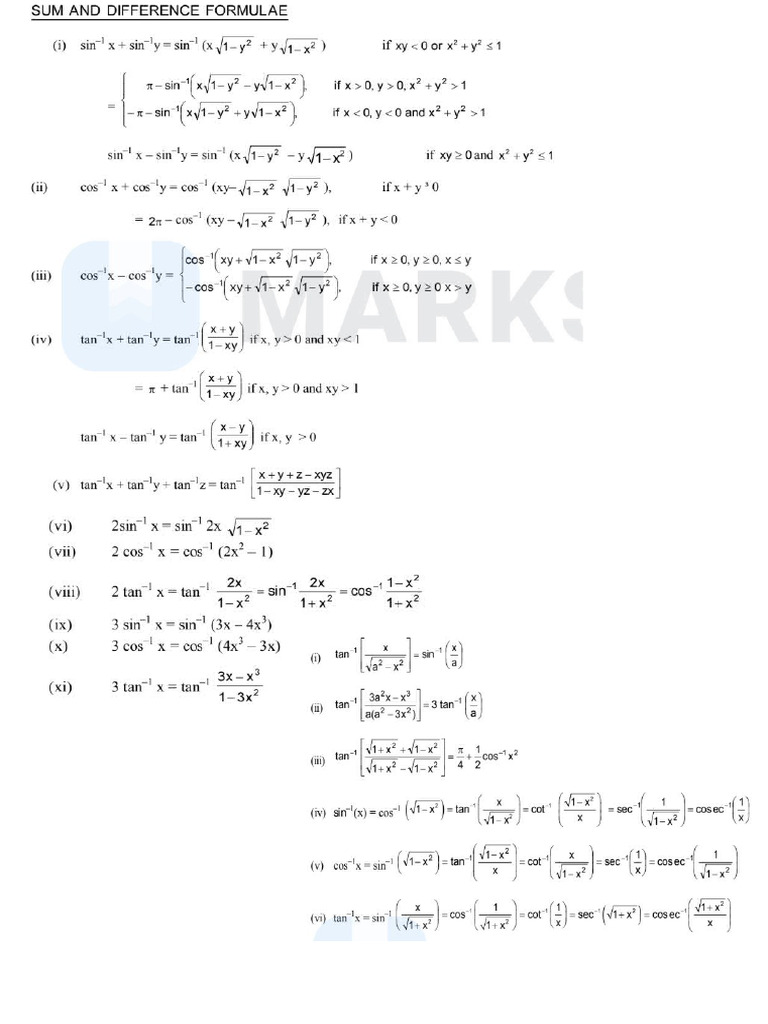 trigo formula | PDF