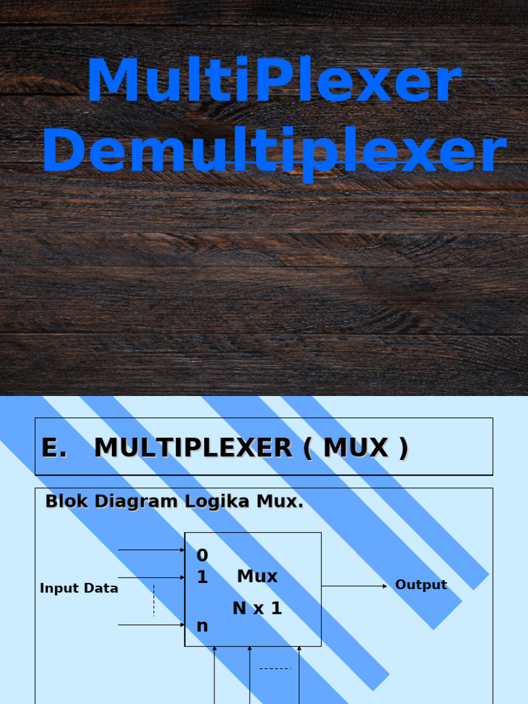 Materi Multiplexer-Demultiplexer | PDF