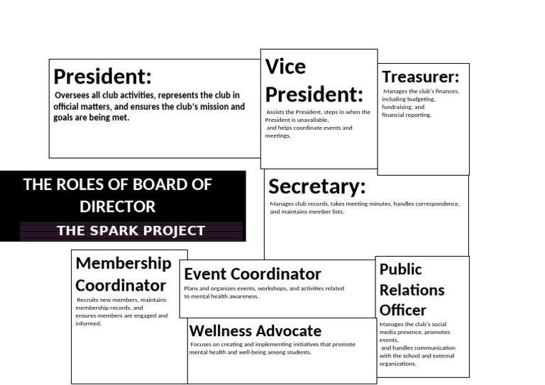 BOD Roles - Spark Project | PDF