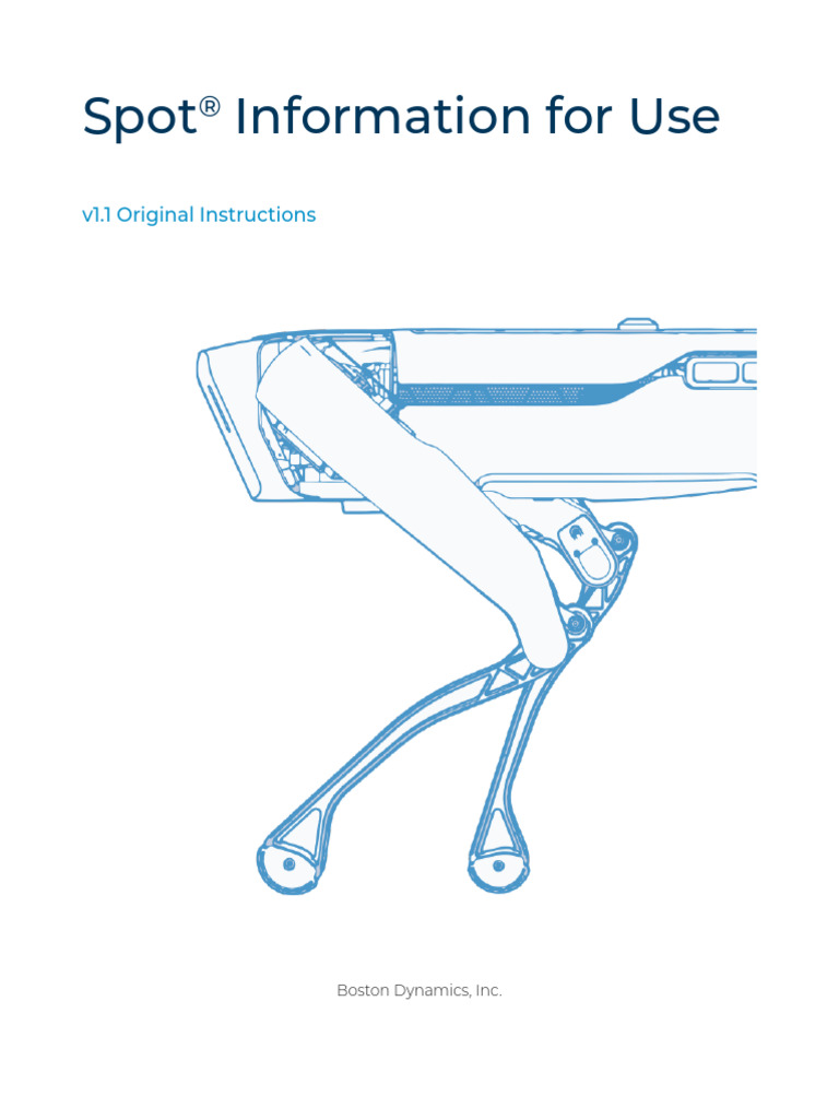 Spot Information For Use EN v1.1 | PDF | Stairs | Electromagnetic ...